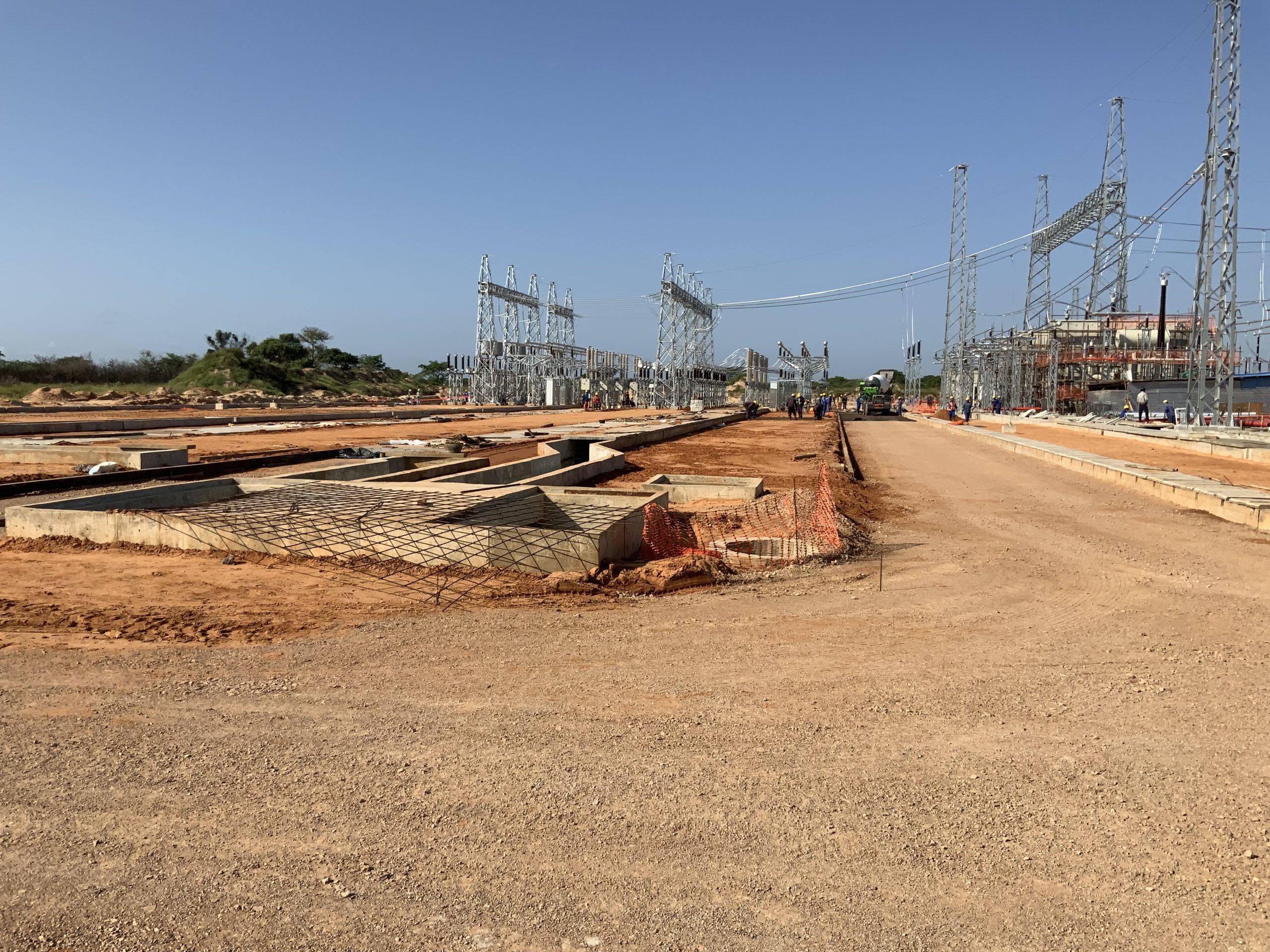 Parte da subestação de Matalane - STE